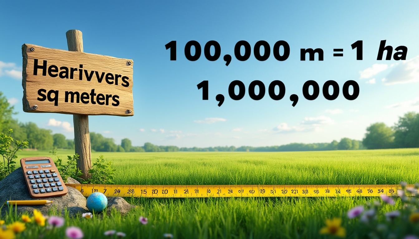 Comprendre la conversion des hectares en mètres carrés : astuces et méthode