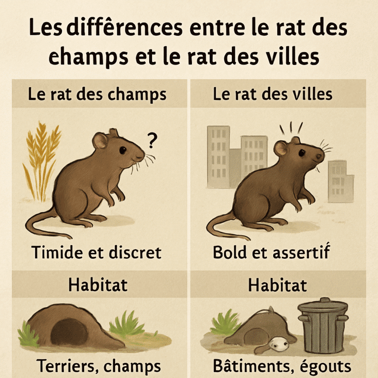Comparaison insolite : rat des champs vs rat des villes