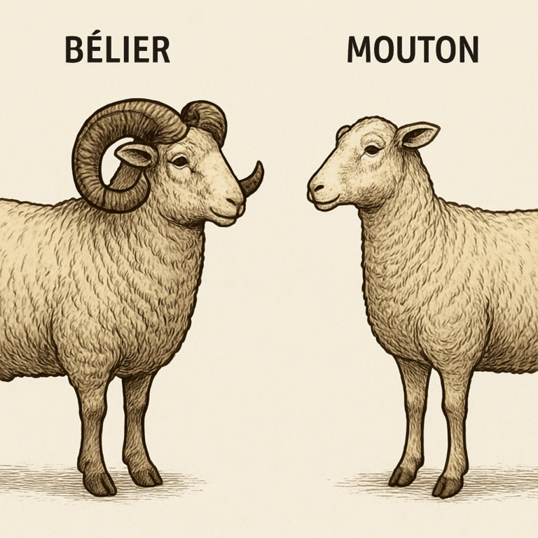 bélier ou mouton : apprendre à différencier ces deux animaux